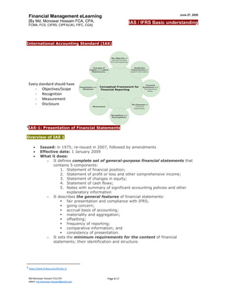 IFRS Fundamentals_Part-1_by Md.Monowar Hossain FCA,CPA,FCMA,FCS,CPFA | PDF