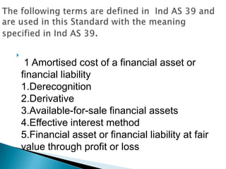 IND AS 32 & 39 | PPTX