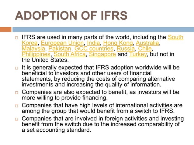 Ifrs ppt | PPTX