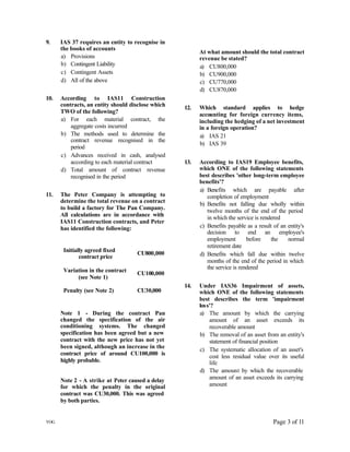 Ifrs question paper | PDF