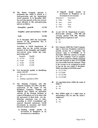 Ifrs question paper | PDF
