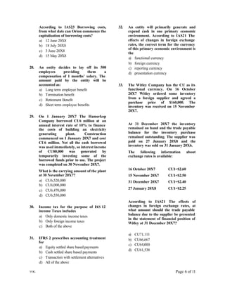 Ifrs question paper | PDF