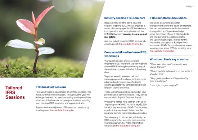 Ifrs Training Program 2012 | PDF