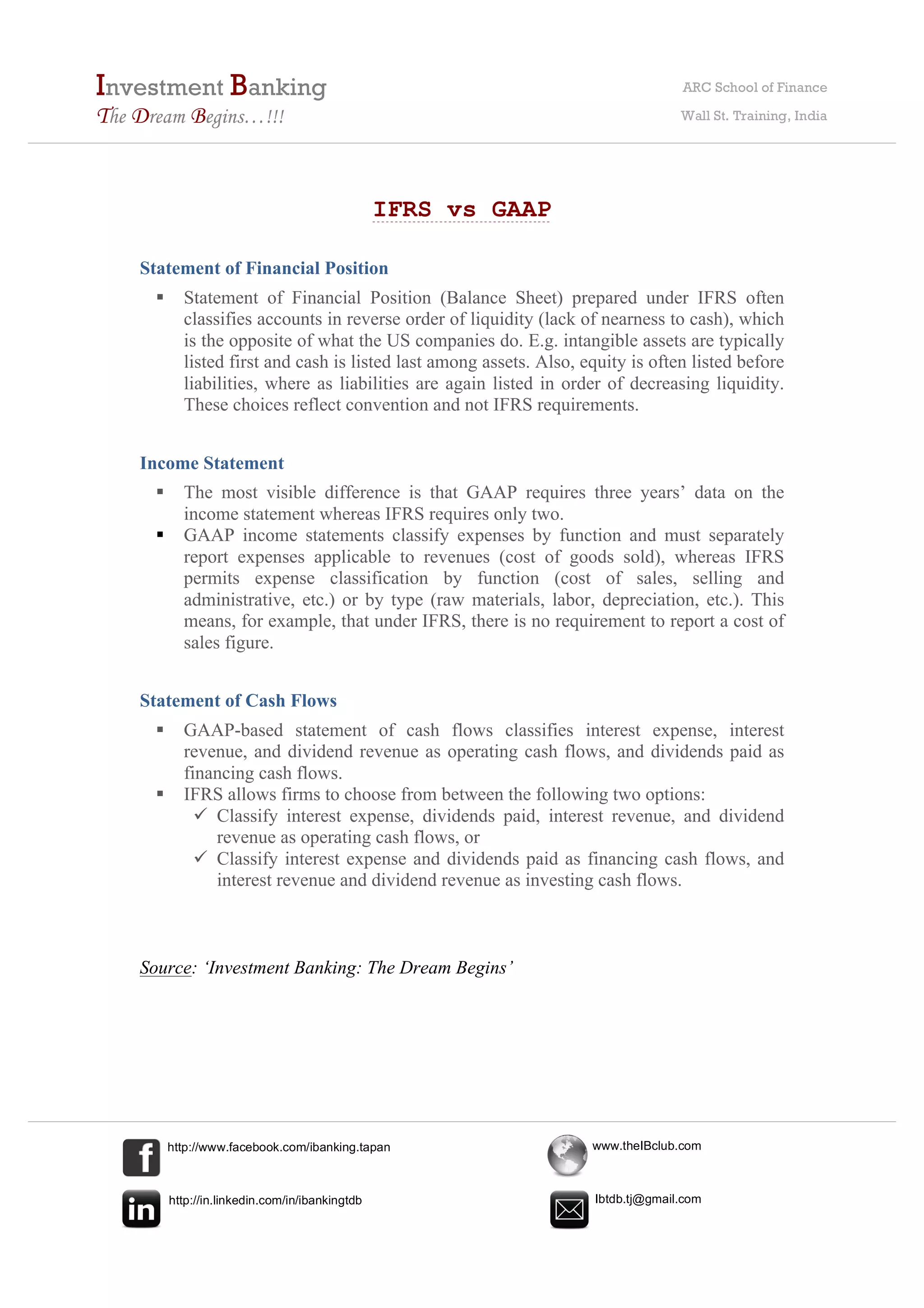 IFRS vs GAAP | PDF