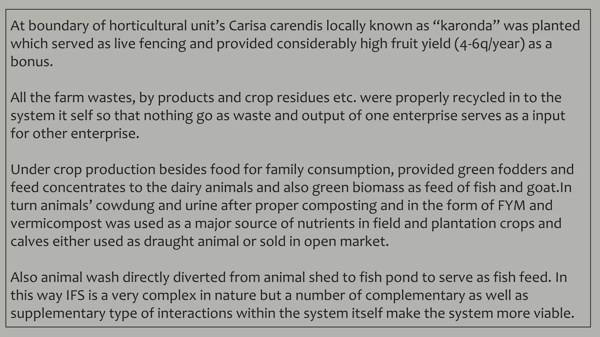 FARM PLAN MODELS Of INTEGRATED FARMING SYSTEM For Small and Marginal ...