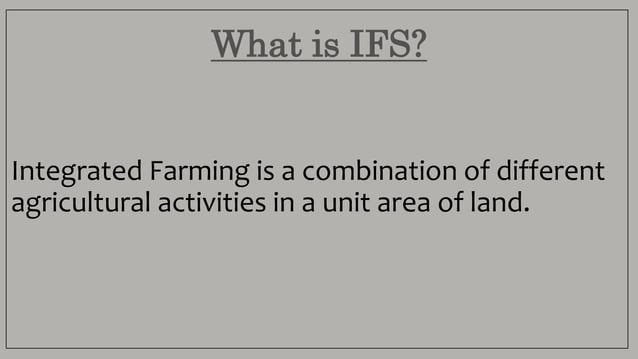 FARM PLAN MODELS Of INTEGRATED FARMING SYSTEM For Small and Marginal ...