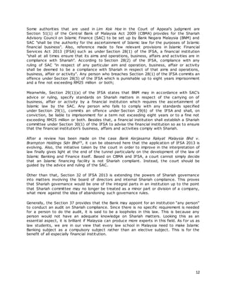 IFSA 2013: STEPPING STONE FOR MALAYSIAN FINANCIAL INSTITUTIONS ...