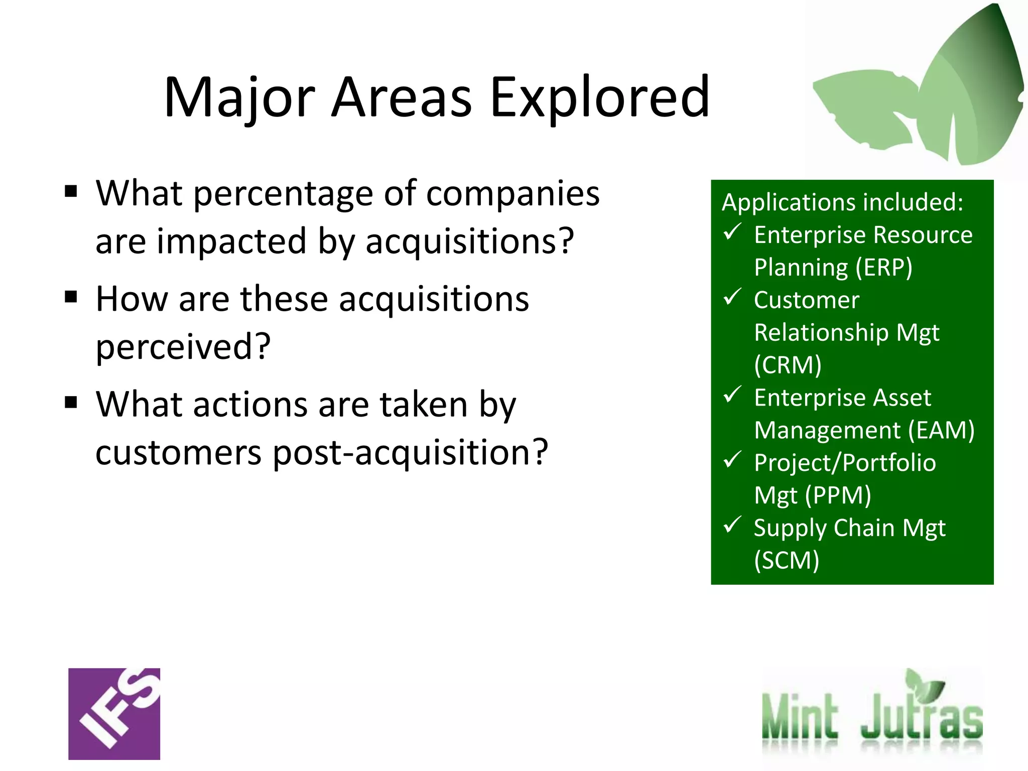 ERP Vendor Consolidation -- How it affects ERP users | PPT