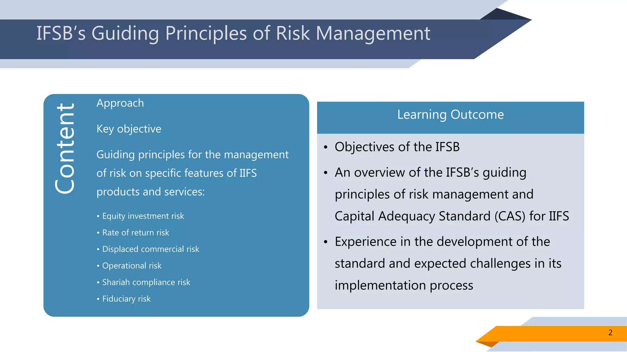 IFSB Guiding Principles of Risk Management | PPTX