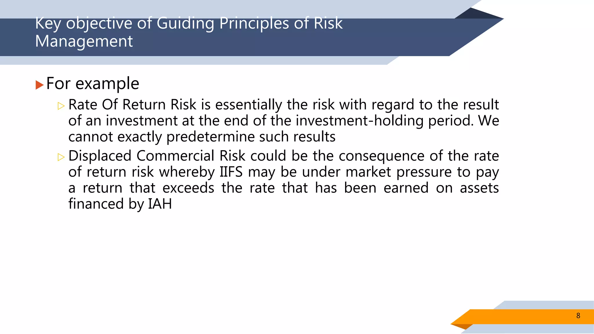 IFSB Guiding Principles of Risk Management | PPTX