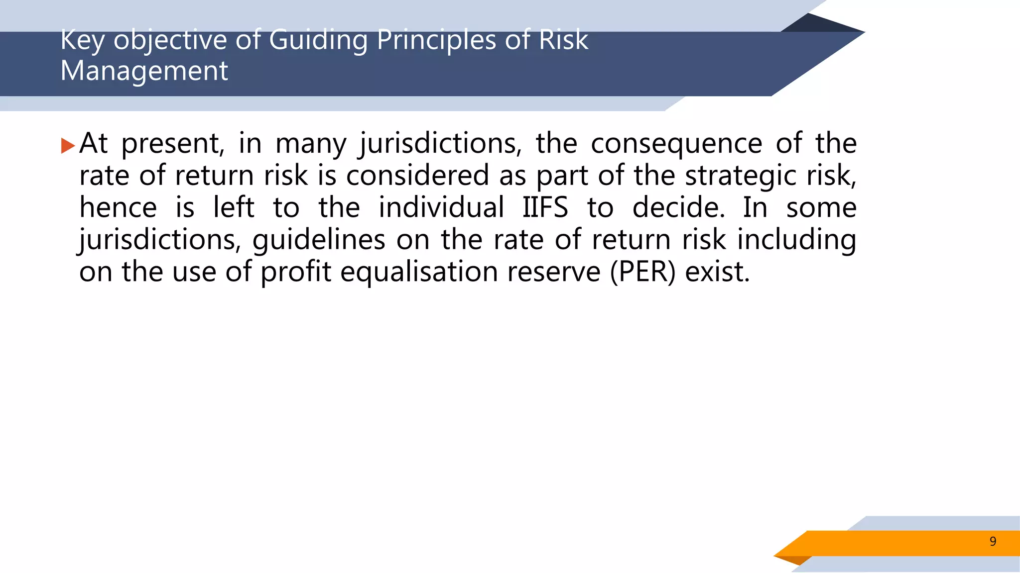 IFSB Guiding Principles of Risk Management | PPTX