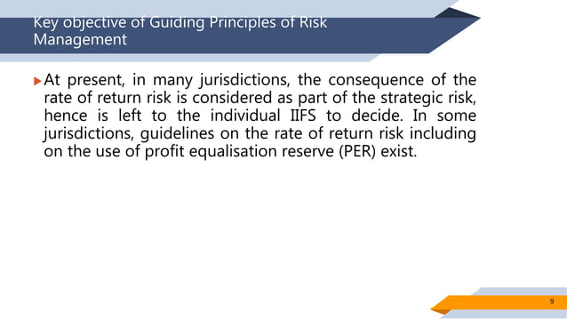 IFSB Guiding Principles of Risk Management | PPTX