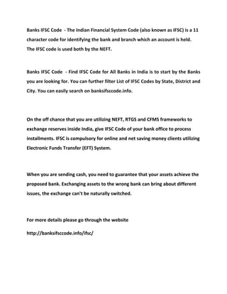 Ifsc | PDF