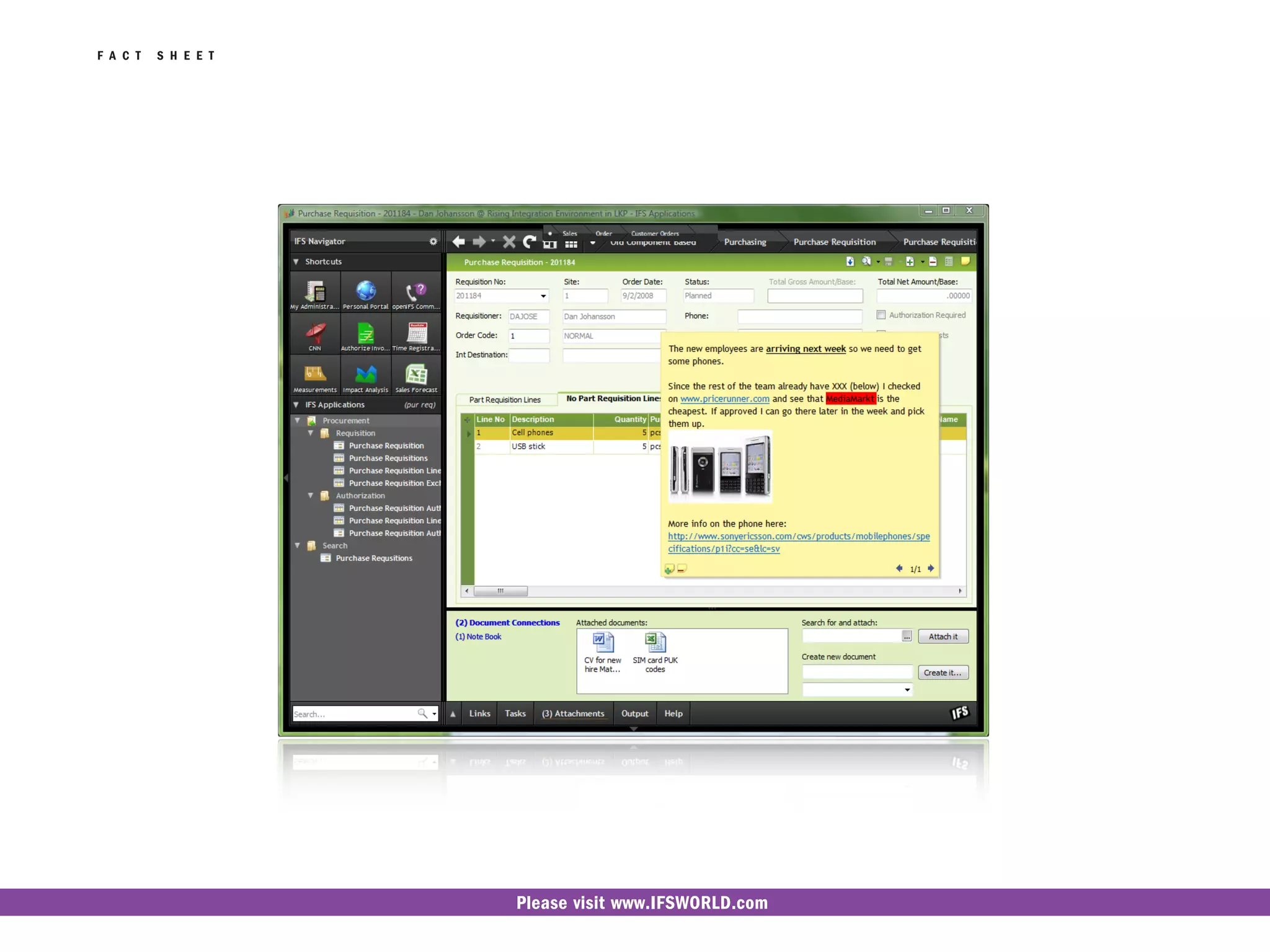 IFS Applications - Collaborate | PDF