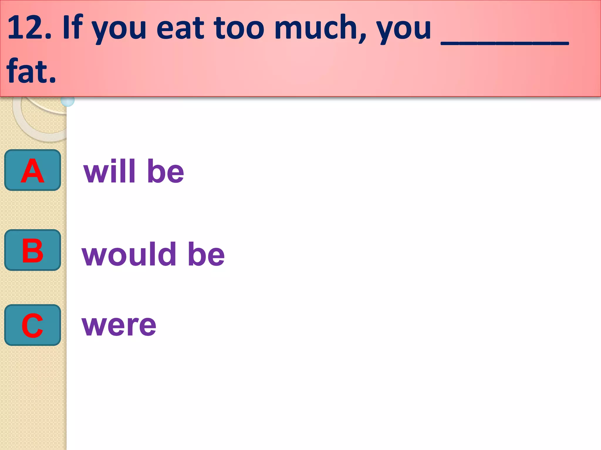 If sentence quiz | PPT