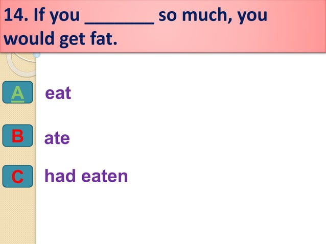 If sentence quiz | PPT