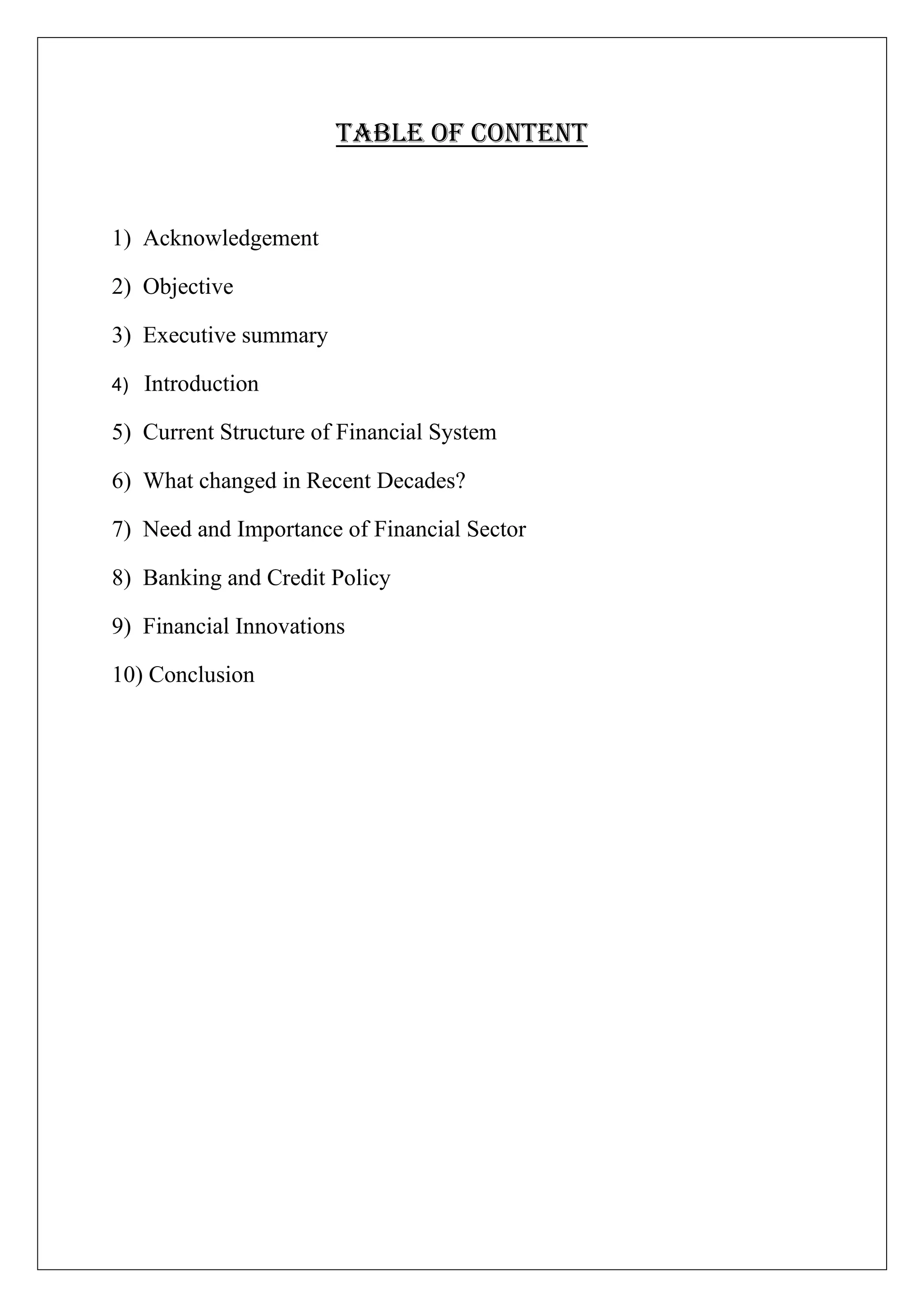 INDIAN FINANCIAL SYSTEM - REFORMS | DOCX