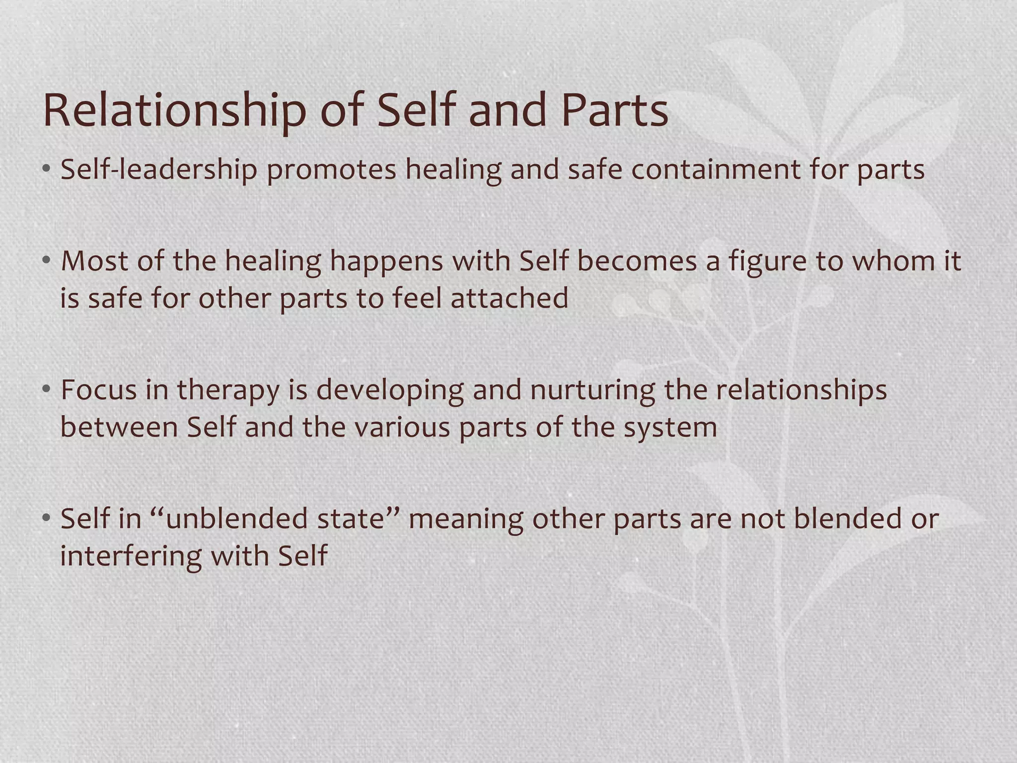 Internal Family Systems and Trauma Treatment | PPTX