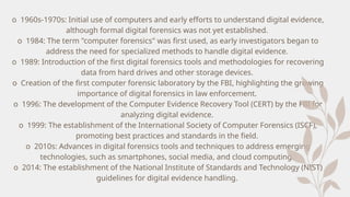 History and development of Branches in Forensic | PPT