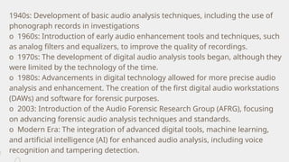 History and development of Branches in Forensic | PPT