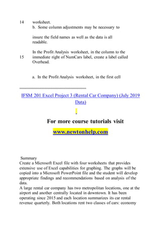 IFSM 201 Learn/newtonhelp.com