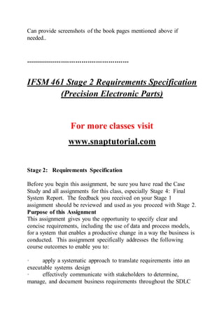 Ifsm 461 Education Specialist -snaptutorial.com