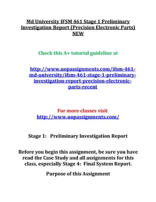 IFSM 461 Entire Course NEW | DOCX