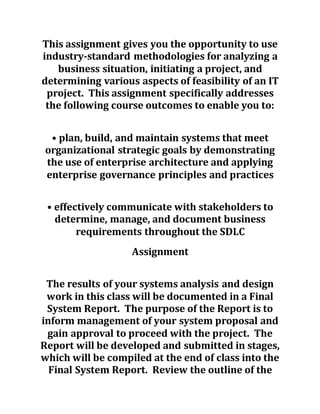 IFSM 461 Entire Course NEW | DOCX