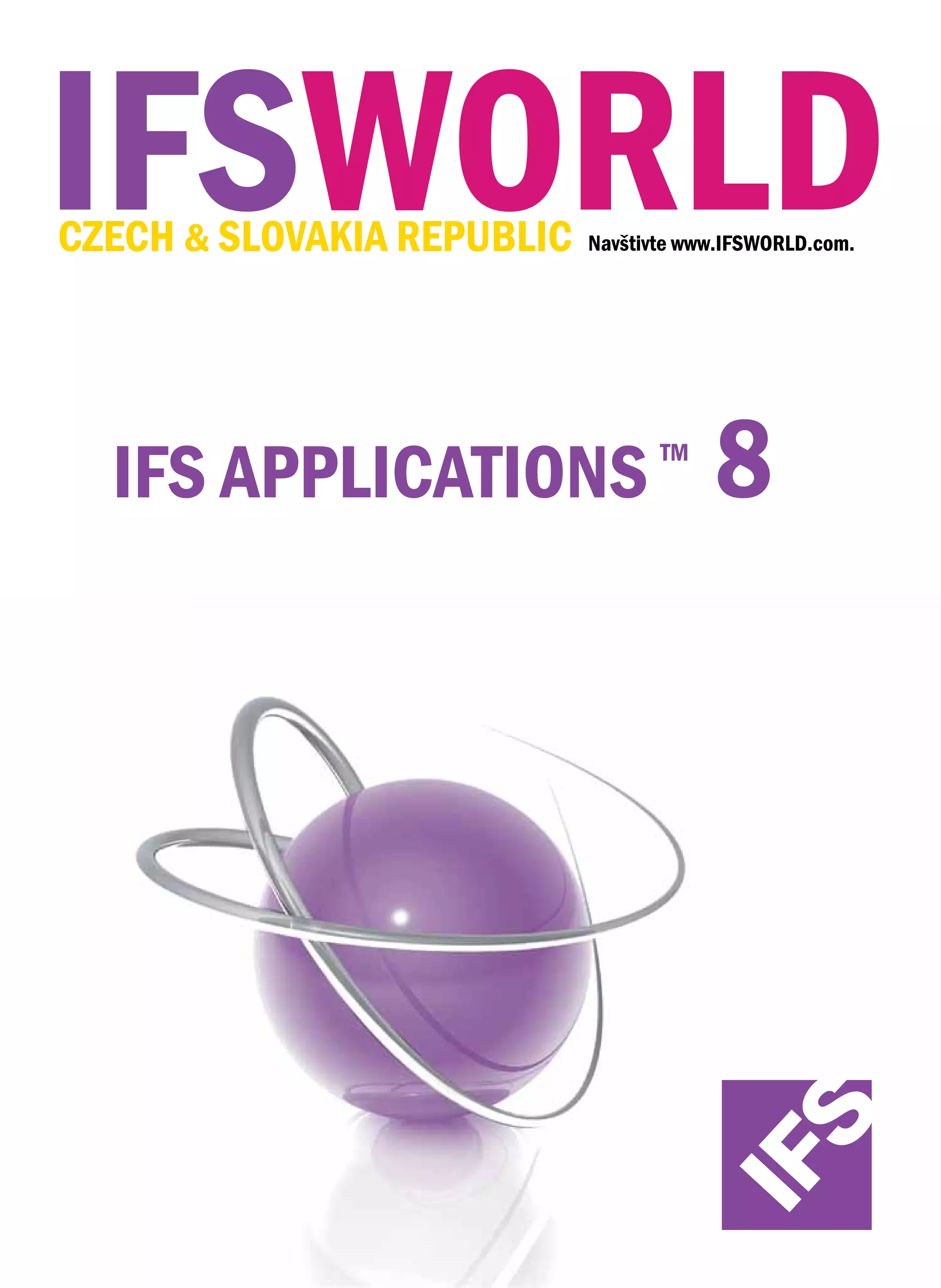 IFS World - speciál IFS Aplikace 8 | PDF