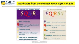 Reading Comprehension, Skimming, Scanning, Sq3R, PQRST SQ3R PQRST | PPT