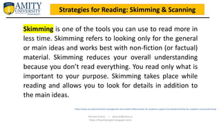 Reading Comprehension, Skimming, Scanning, Sq3R, PQRST SQ3R PQRST | PPT