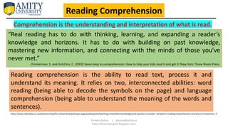 Reading Comprehension, Skimming, Scanning, Sq3R, PQRST SQ3R PQRST | PPT