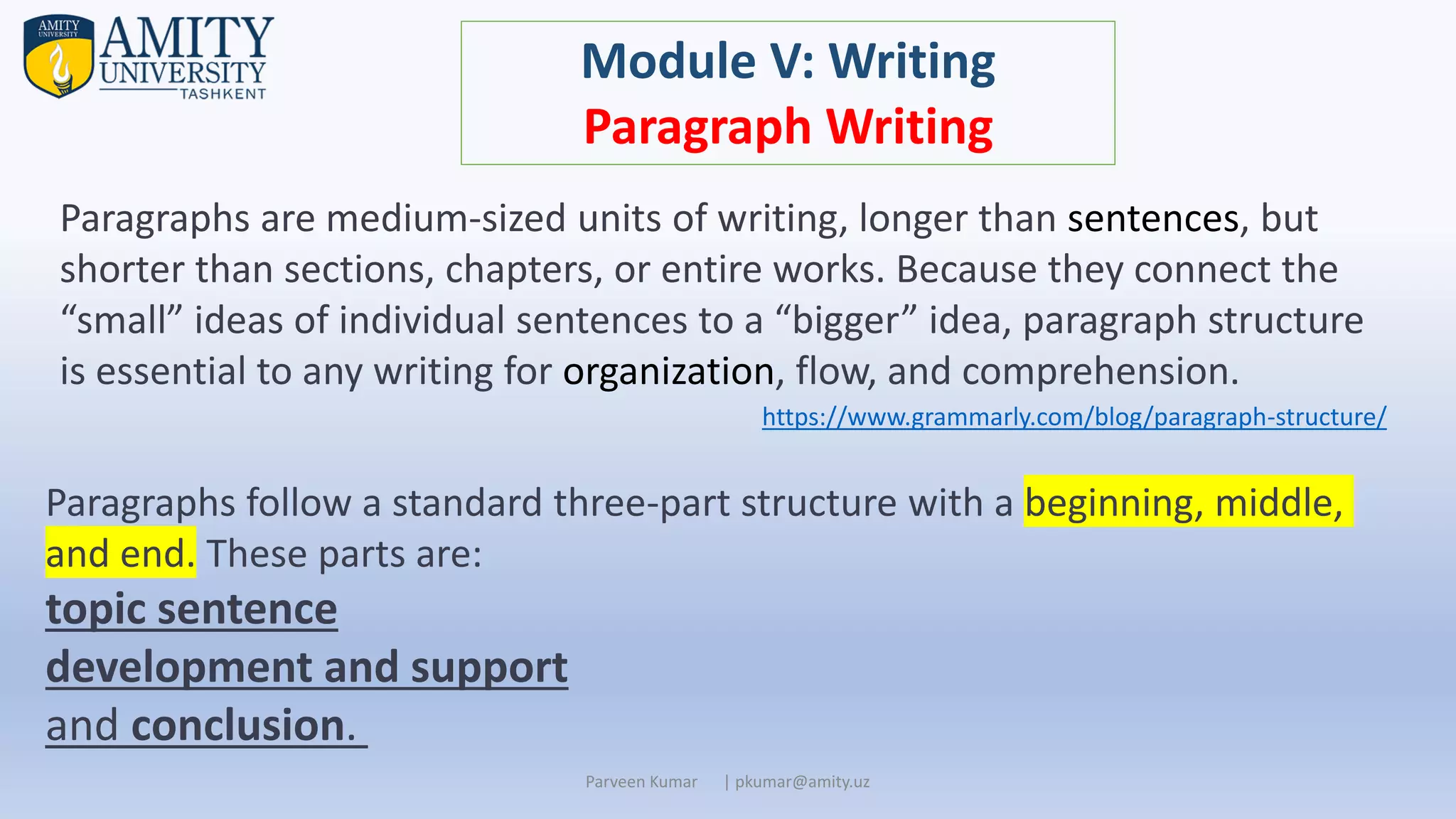 Punctuation Marks, Sentences and Paragraph Writing | PDF