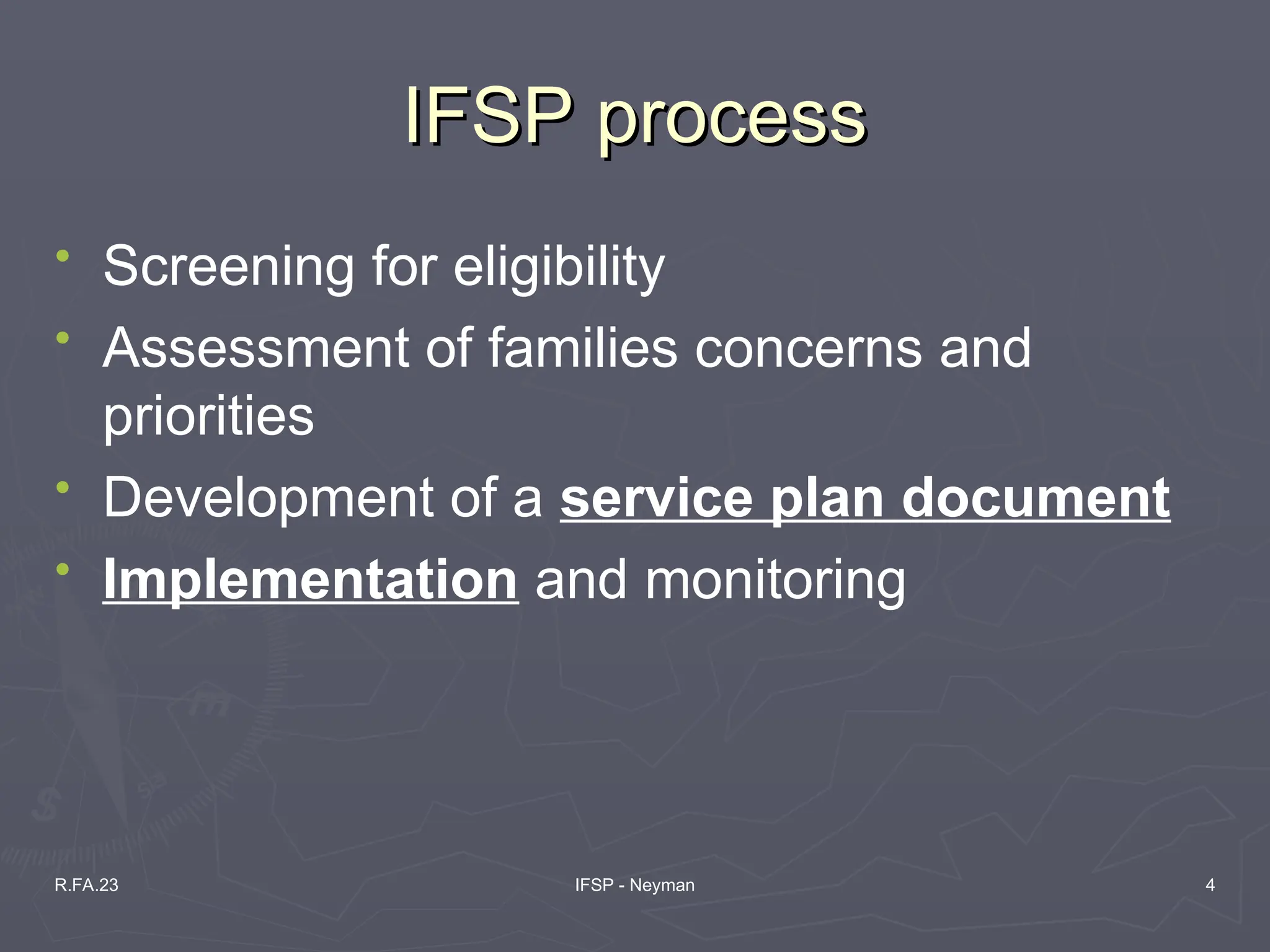 Individualized Family Service Plan PRESENTATION | PPT