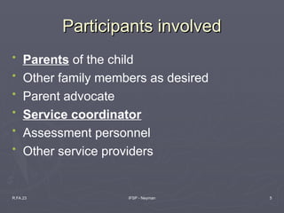 Individualized Family Service Plan PRESENTATION | PPT