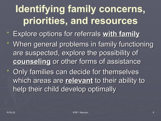 Individualized Family Service Plan PRESENTATION | PPT