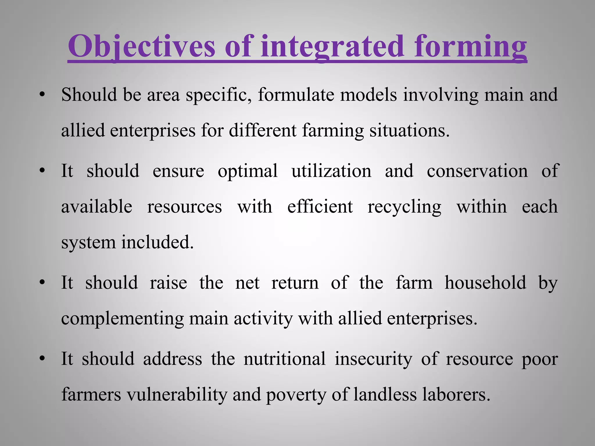 integrated farming system | PPTX