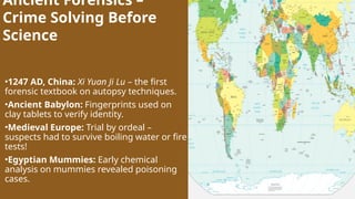 Historical development and growth Forensic lab in India | PPTX