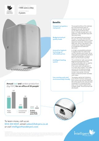 Dryflow Hand Dryers Product Catalogue | PDF