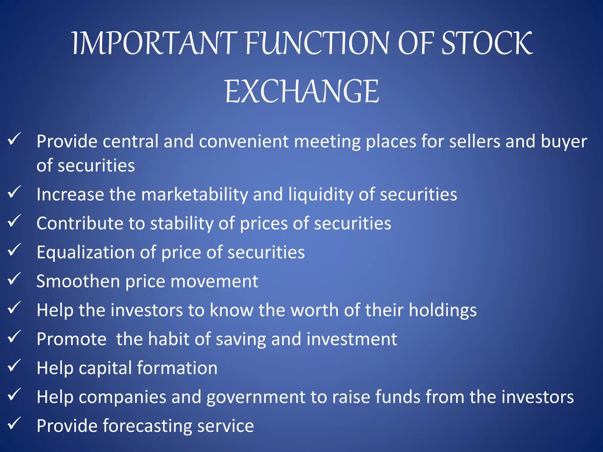 Stock Exchange | PPT