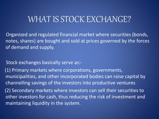Stock Exchange | PPT