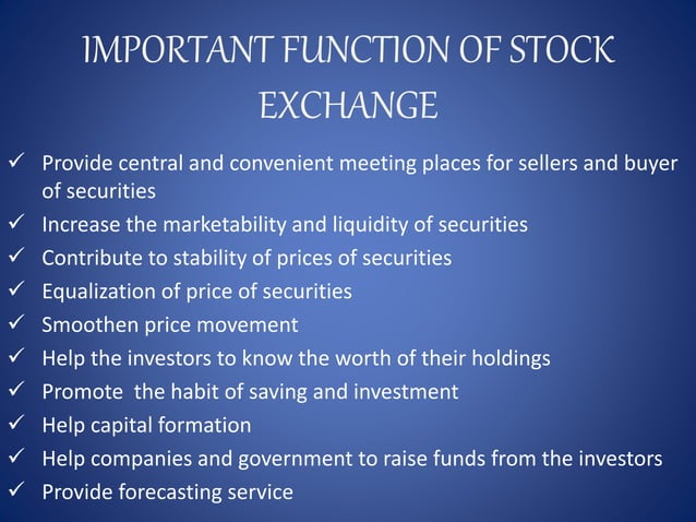 Stock Exchange | PPT