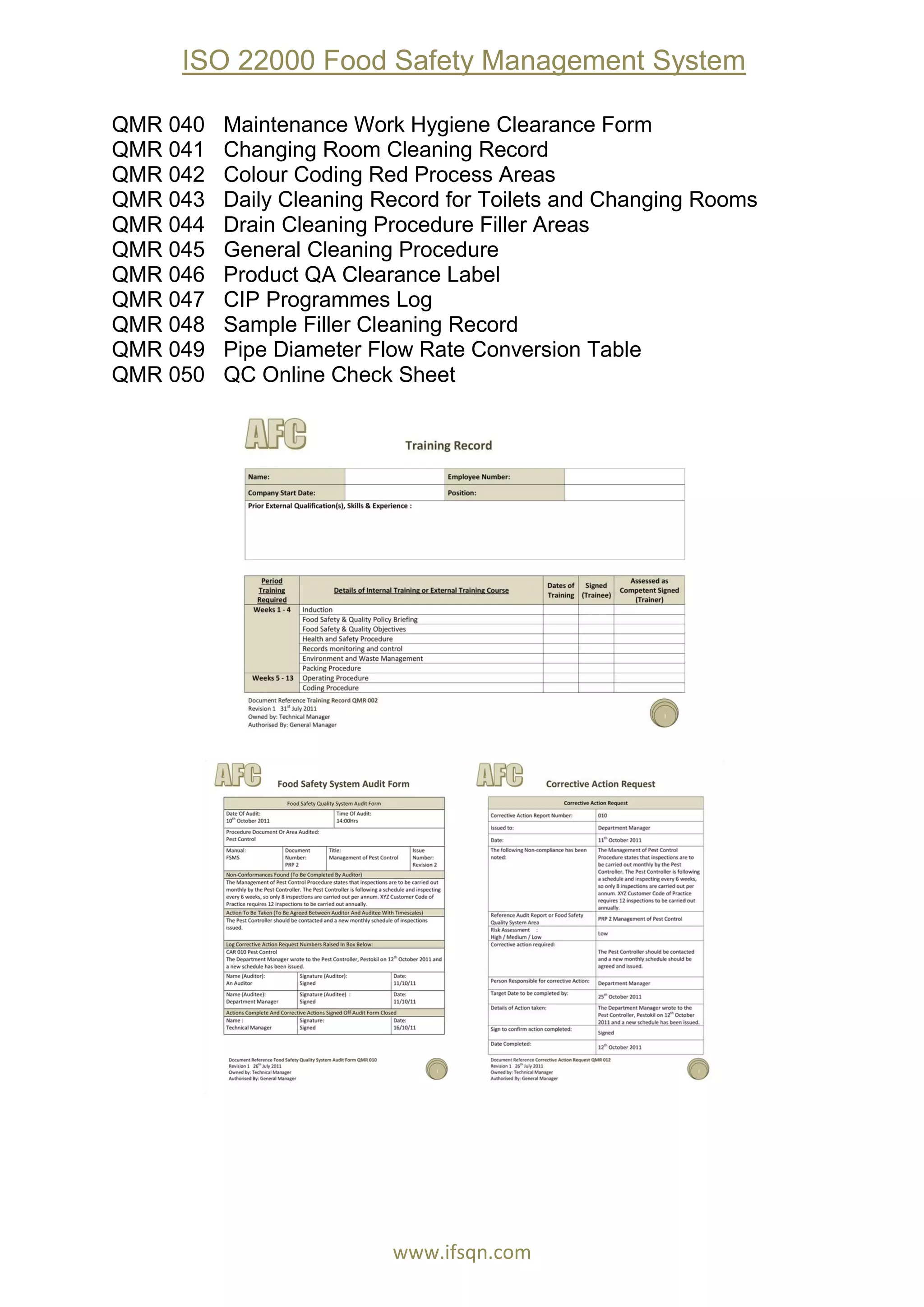 i.s.o 22000 food safety management system product information . | PDF