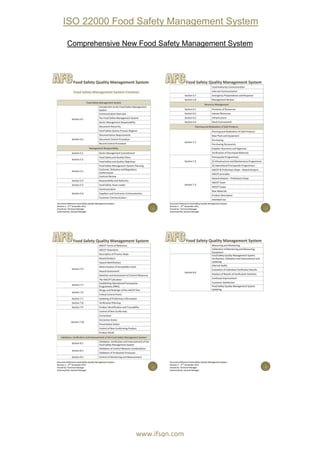 i.s.o 22000 food safety management system product information . | PDF