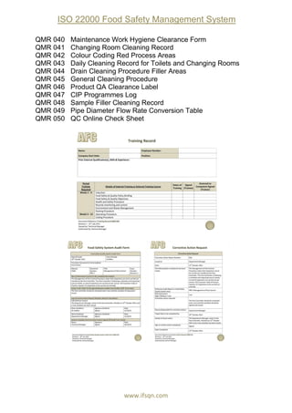 i.s.o 22000 food safety management system product information . | PDF
