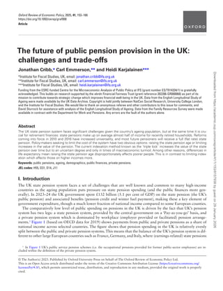 IFS state pension.pdf From IFS and Oxford | PDF