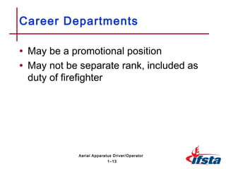 Ifsta aerial apparatus driver operator handbook 2 ed ch 01 the driver ...