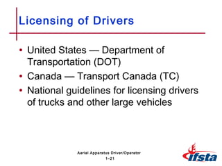 Ifsta aerial apparatus driver operator handbook 2 ed ch 01 the driver ...