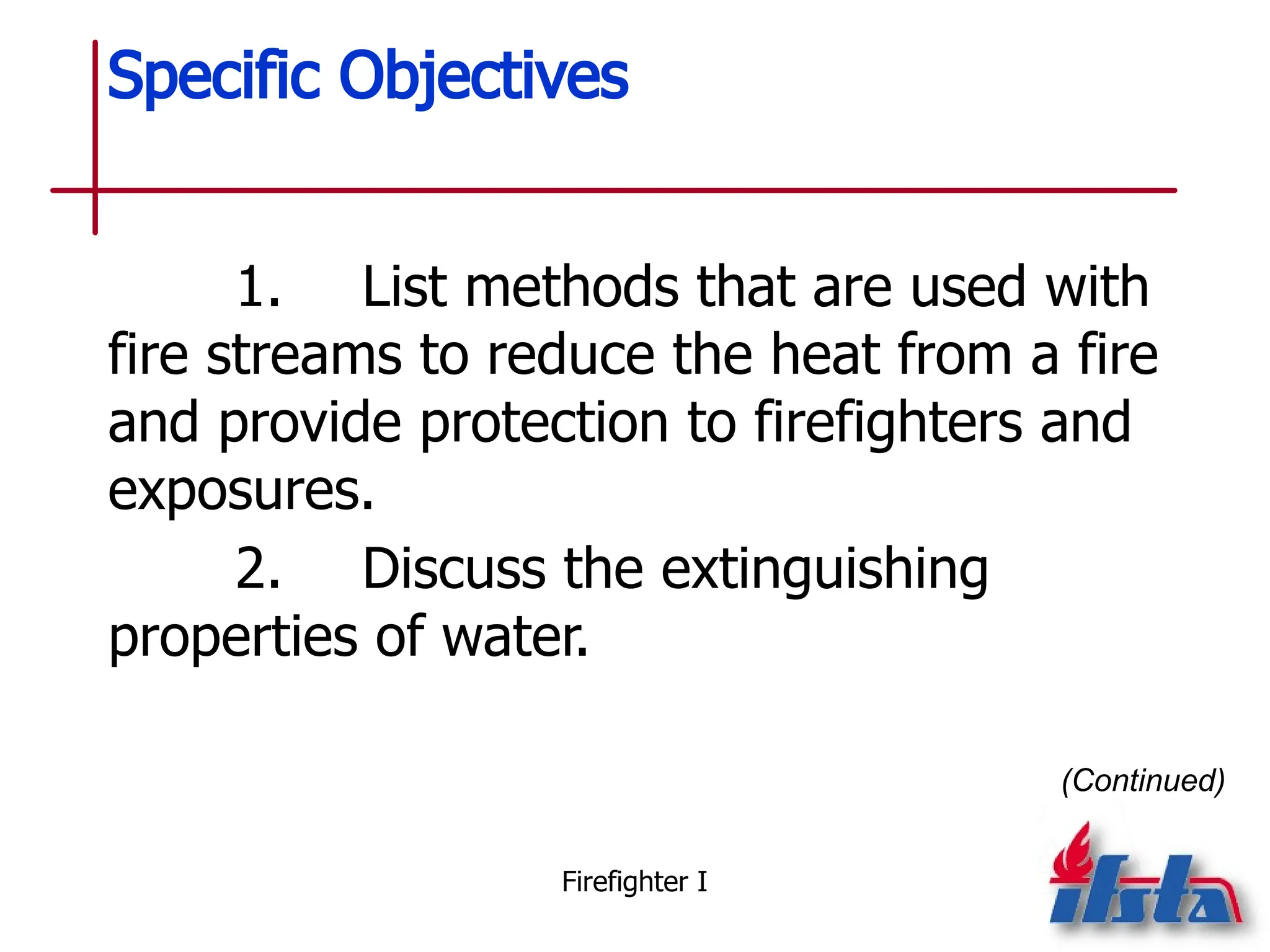 IFSTA Chapter 14 Fire Streams for Firefighting | PPTX