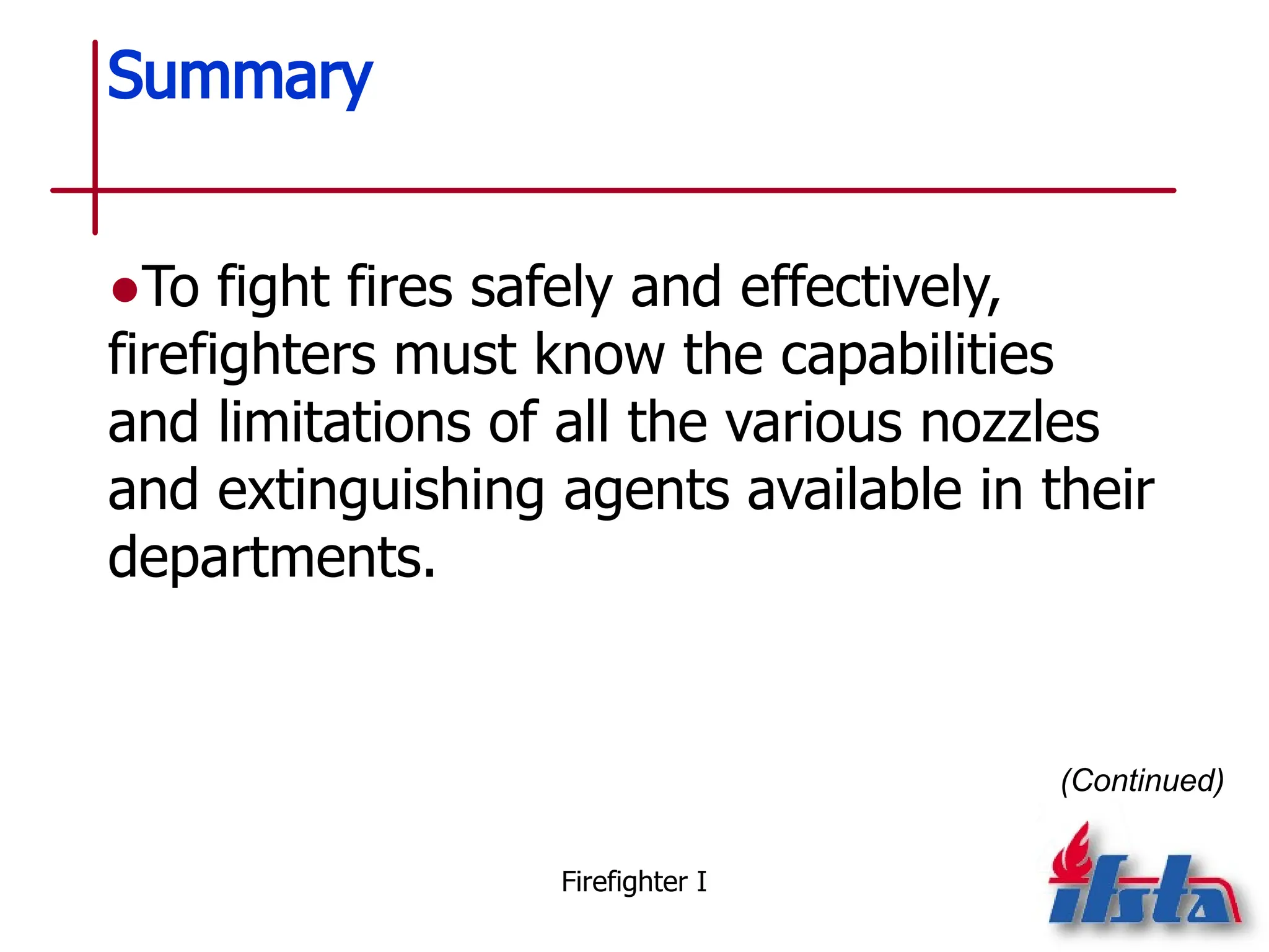 IFSTA Chapter 14 Fire Streams for Firefighting | PPTX